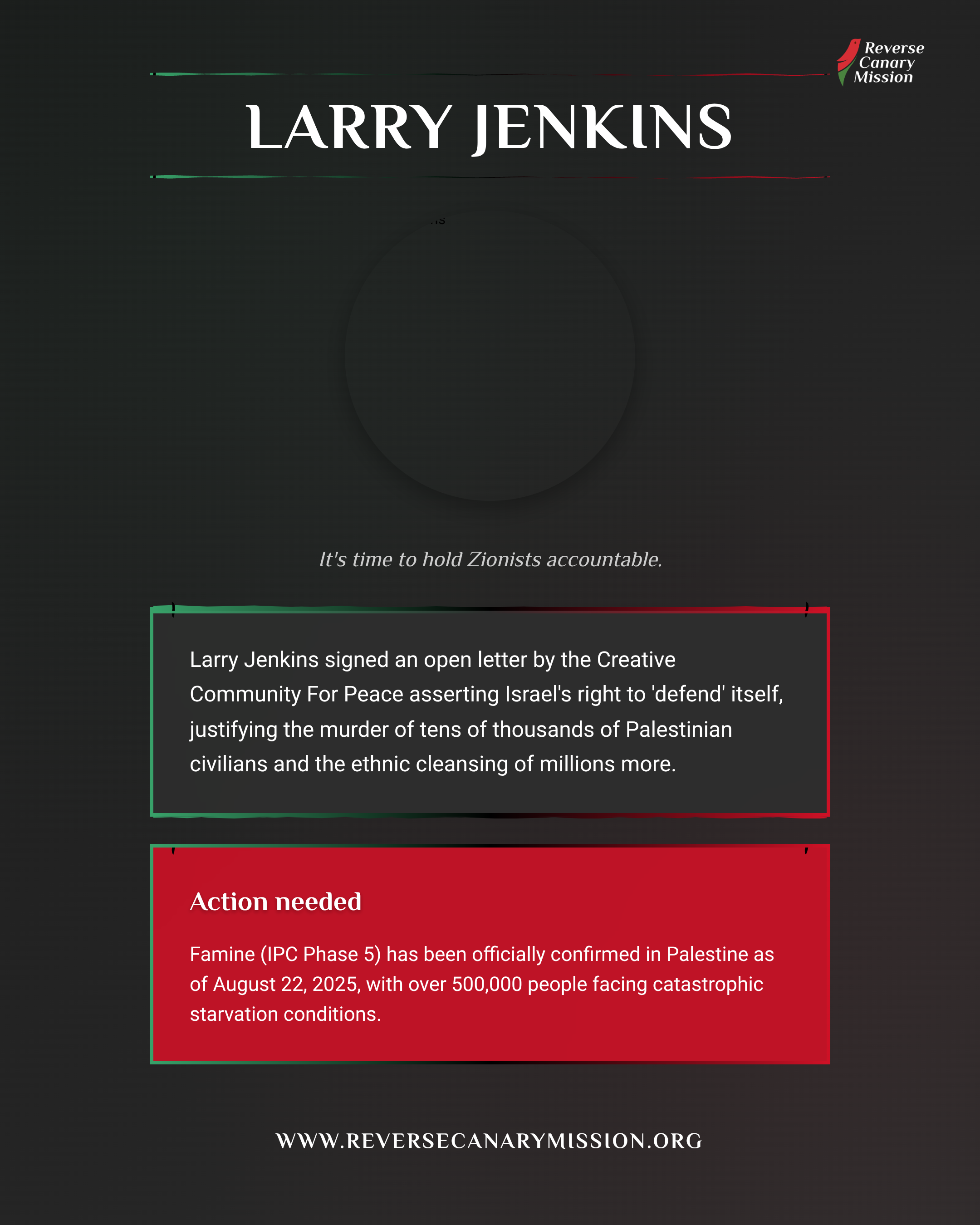 Larry Jenkins - Complicit in Apartheid | Reverse Canary Mission