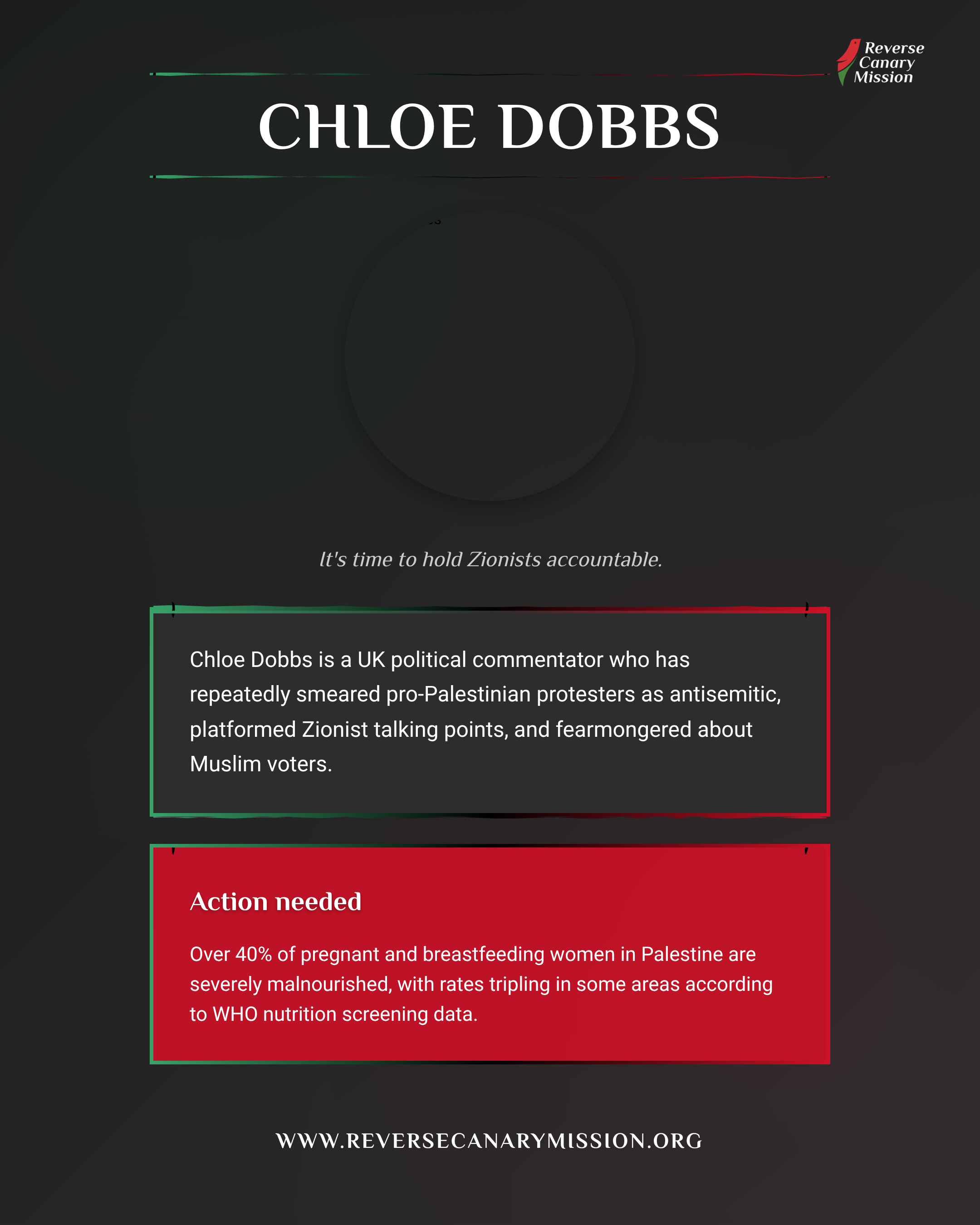 Chloe Dobbs - Complicit in Apartheid | Reverse Canary Mission