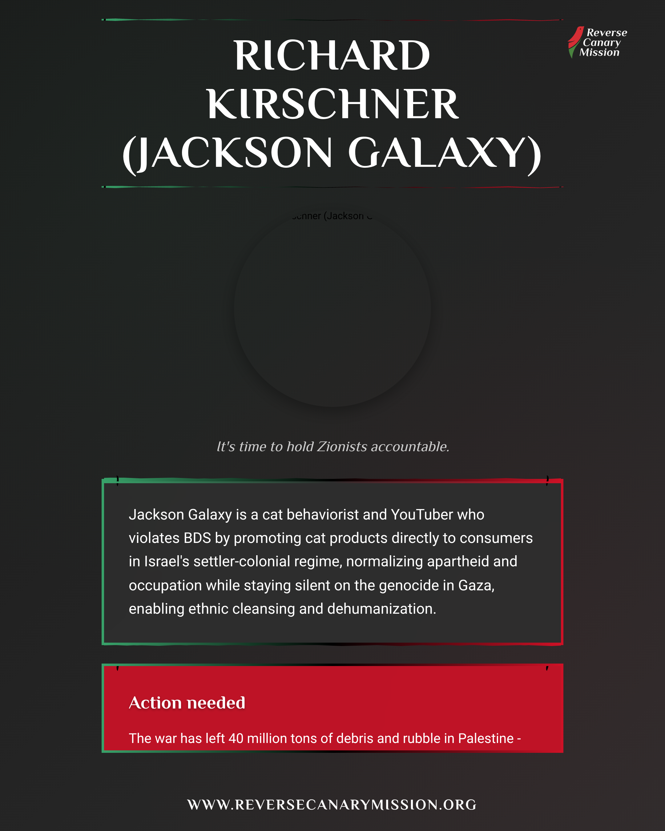 Richard Kirschner (Jackson Galaxy) - Complicit in Apartheid | Reverse ...